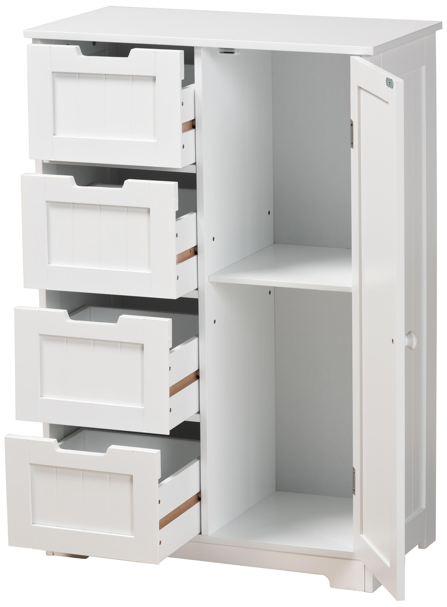 Bauer 22" Wide 4-Drawer White Bathroom Storage Cabinet - #790H0 | Lamps ...