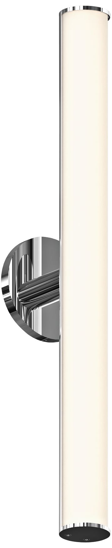 Bauhaus Columns 24" High Polished Chrome LED Wall Sconce - #60D67 ...