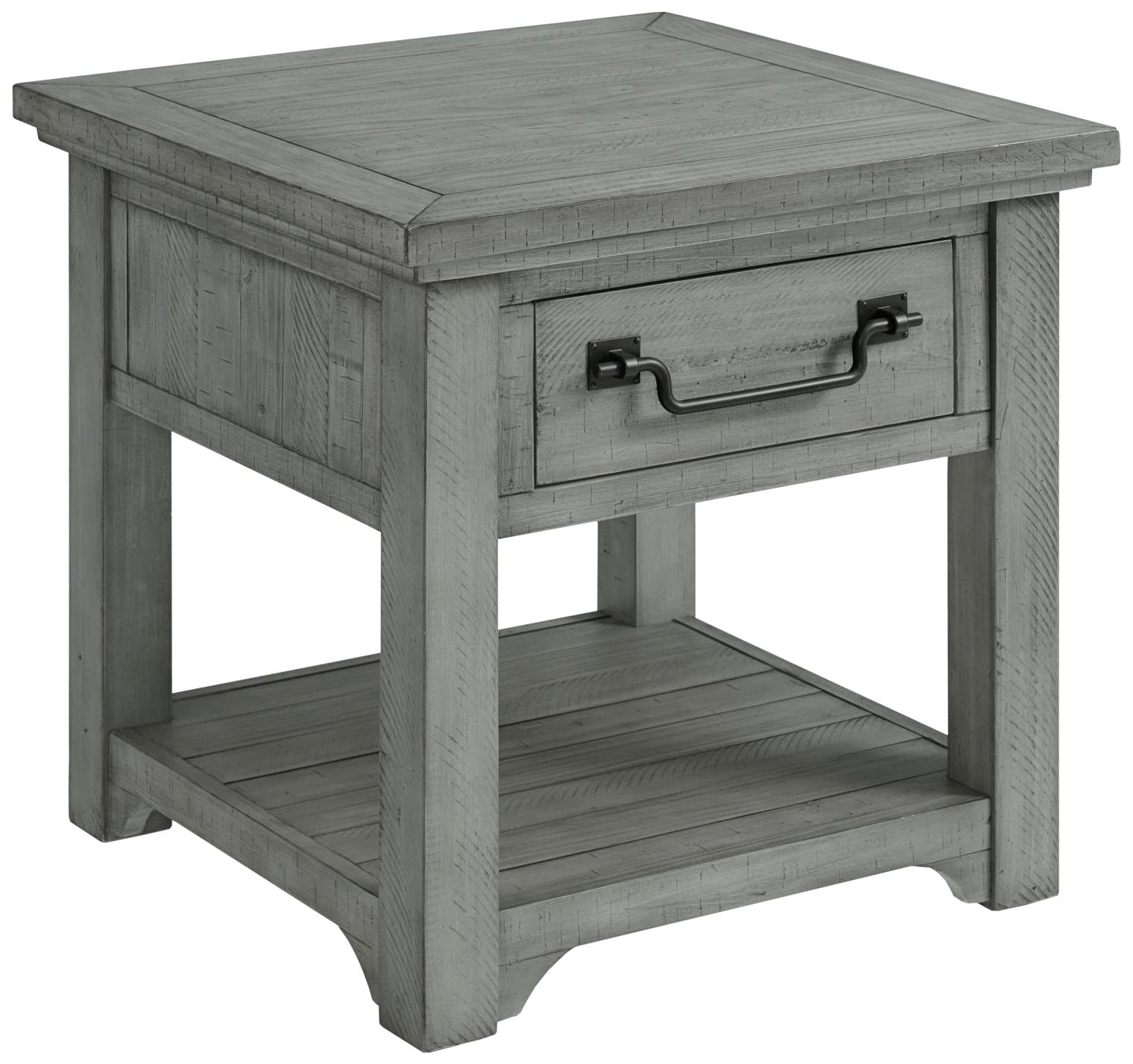 Beach House 24" Wide Dove Gray End Table - #404H6 | Lamps Plus