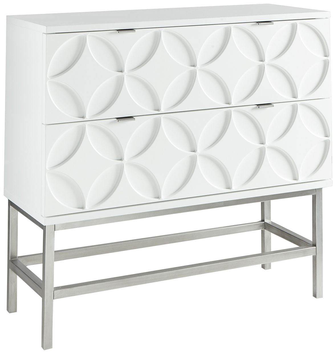 Beacon 36" Wide Gloss White Wood 2-Drawer Accent Chest - #142X1 | Lamps ...