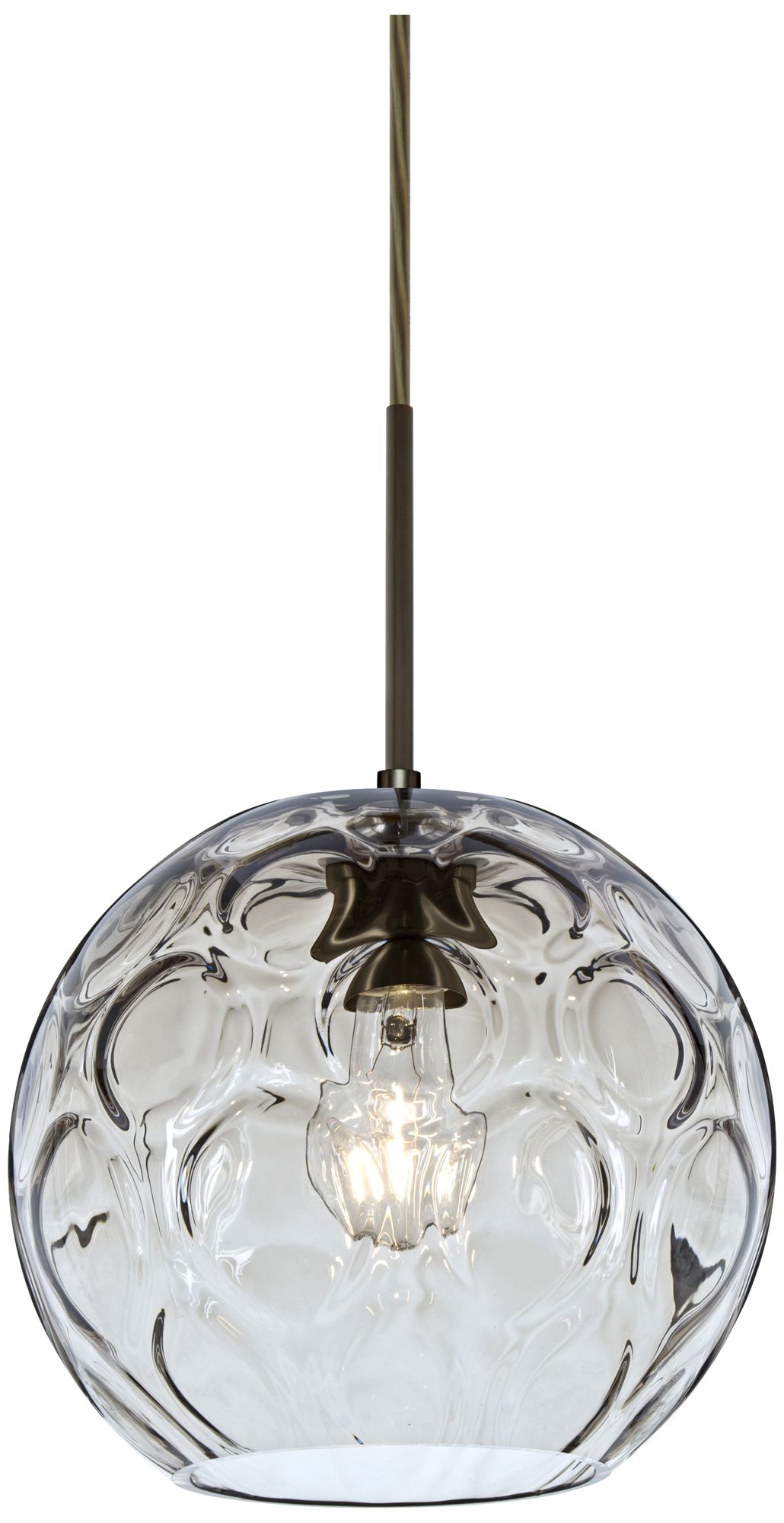 Besa Bombay 9 3/4" Wide Clear Glass Bronze Mini Pendant - #8Y741 ...