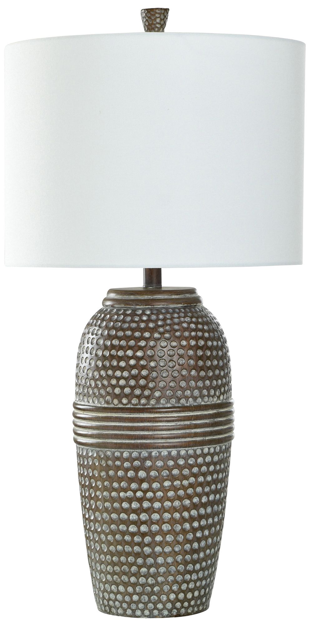 Betty 32" High Soot Silver Table Lamp With Off-White Shade - #8112J ...