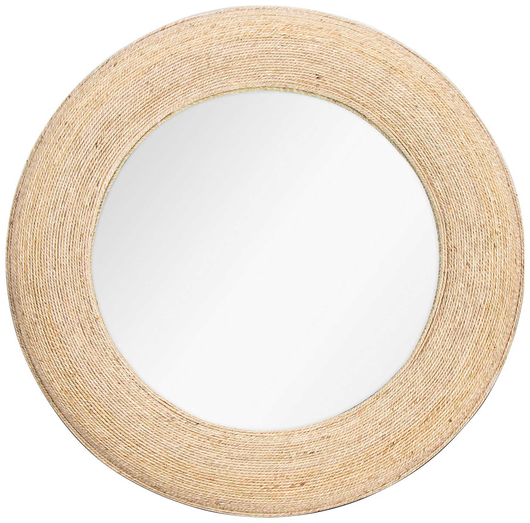 Bimini Natural Brown Rattan 32" Round Wall Mirror - #188H2 | Lamps Plus
