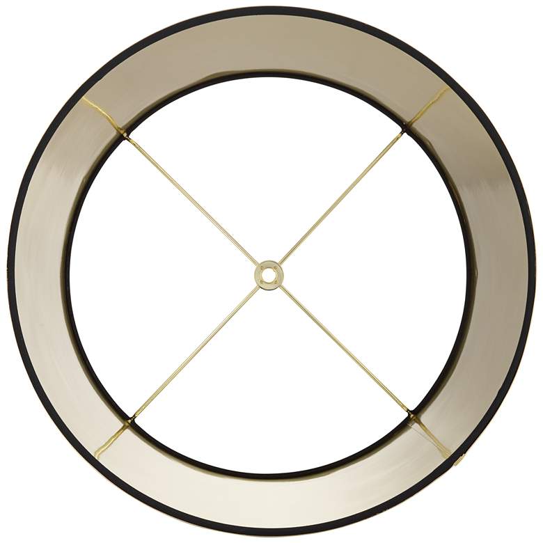 Black and Gold Metallic Drum Lamp Shade 13x15x10 (Spider) - #73C76 ... Black and Gold Metallic Drum Lamp Shade 13x15x10 (Spider) - #73C76 ...