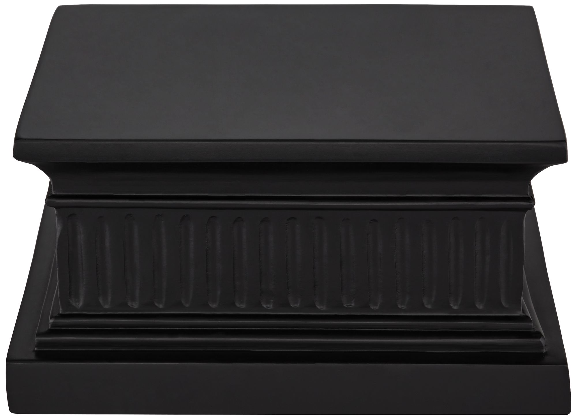 Black Square 8" Wide Pedestal Lamp Riser - #98R29 | Lamps Plus