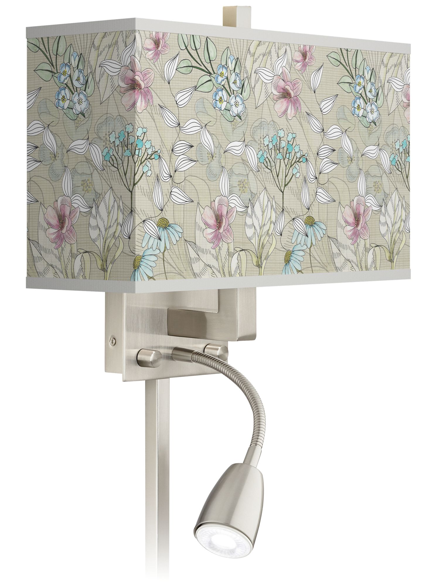 Calathea Gem Giclee Glow LED Reading Light Plug-In Sconce - #361V4 ...