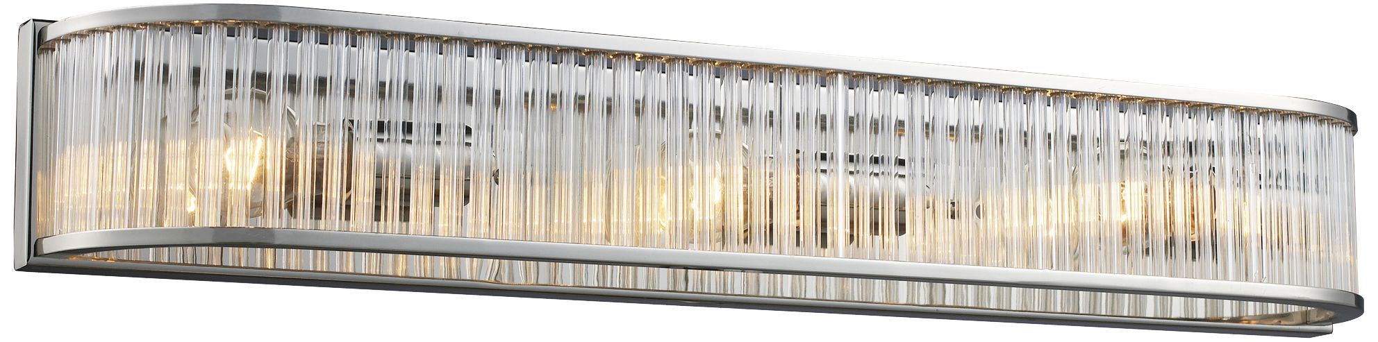 Braxton Collection 28" Wide Polished Nickel Bathroom Light - #V4331 ...