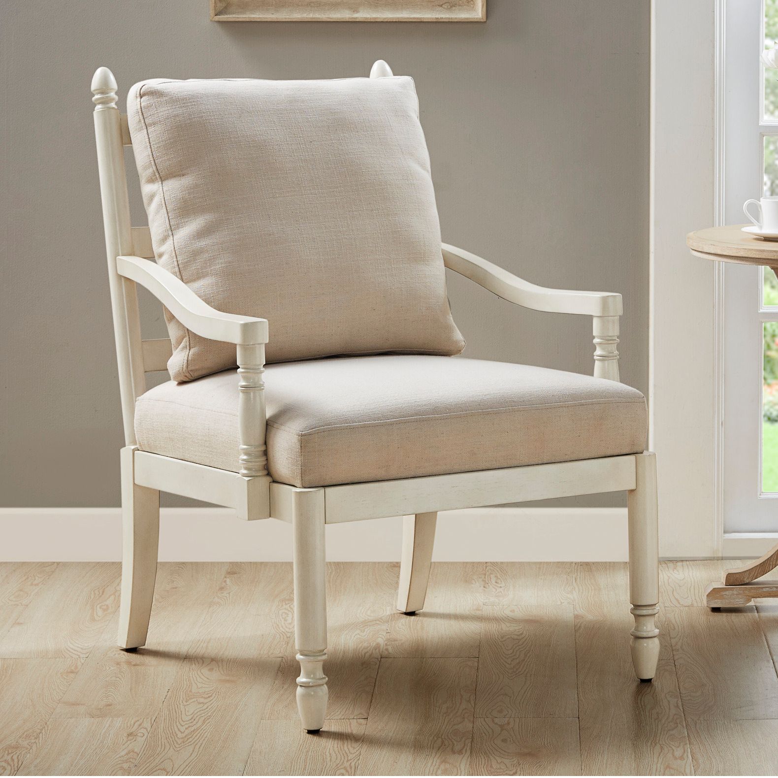 Braxton Cream Fabric Accent Chair - #858H3 | Lamps Plus