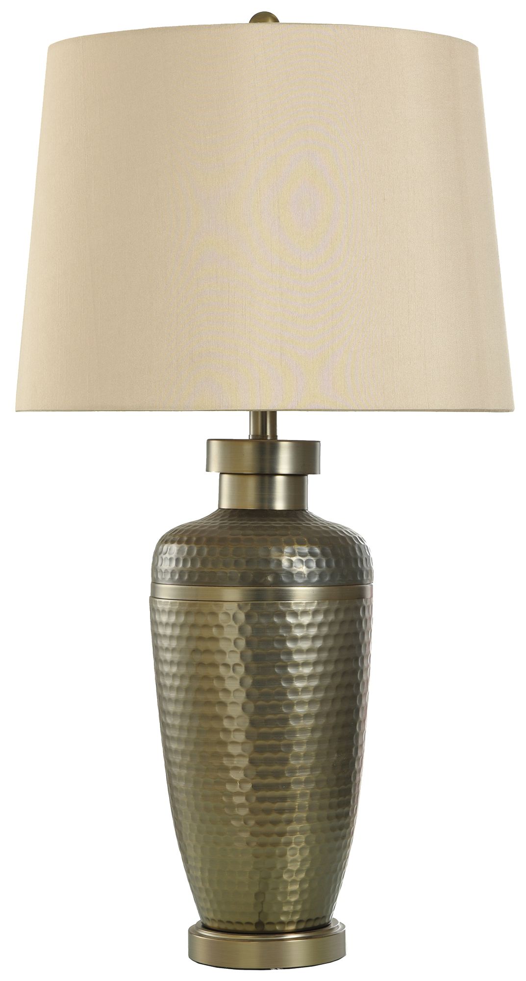 Hammered Silver Lamp