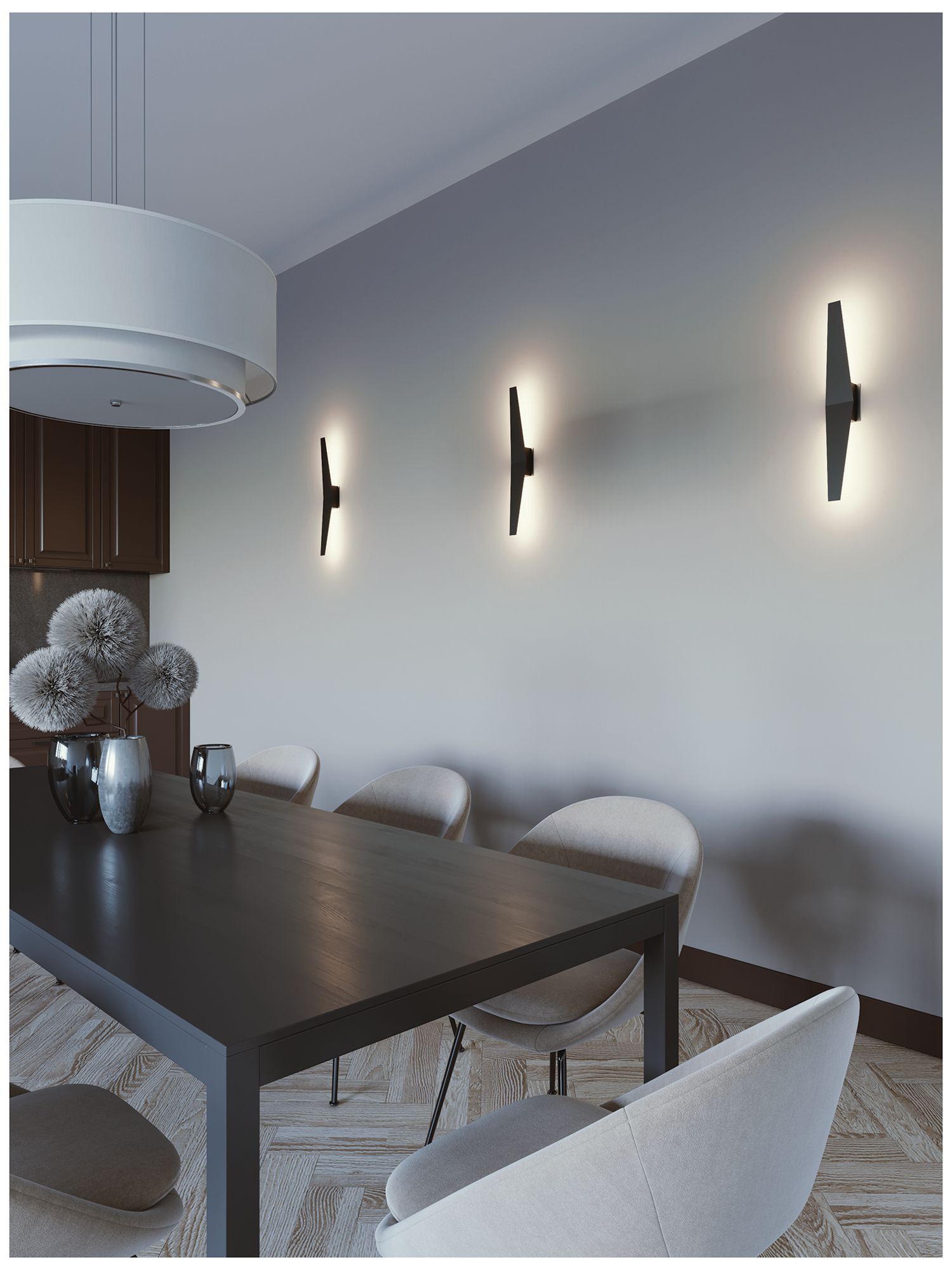 Brink 24" High Black LED Wall Sconce with White Acrylic Shade - #2748V ...