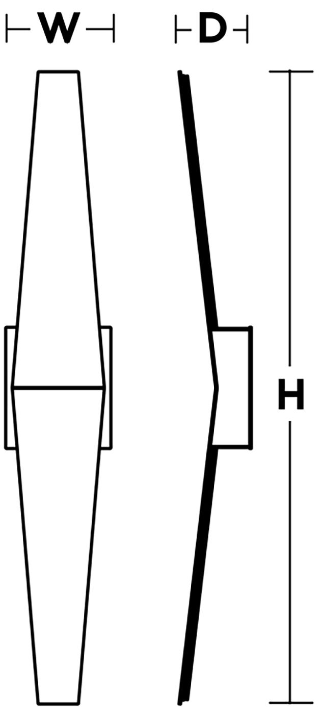 Brink 24" High Black LED Wall Sconce with White Acrylic Shade - #2748V ...