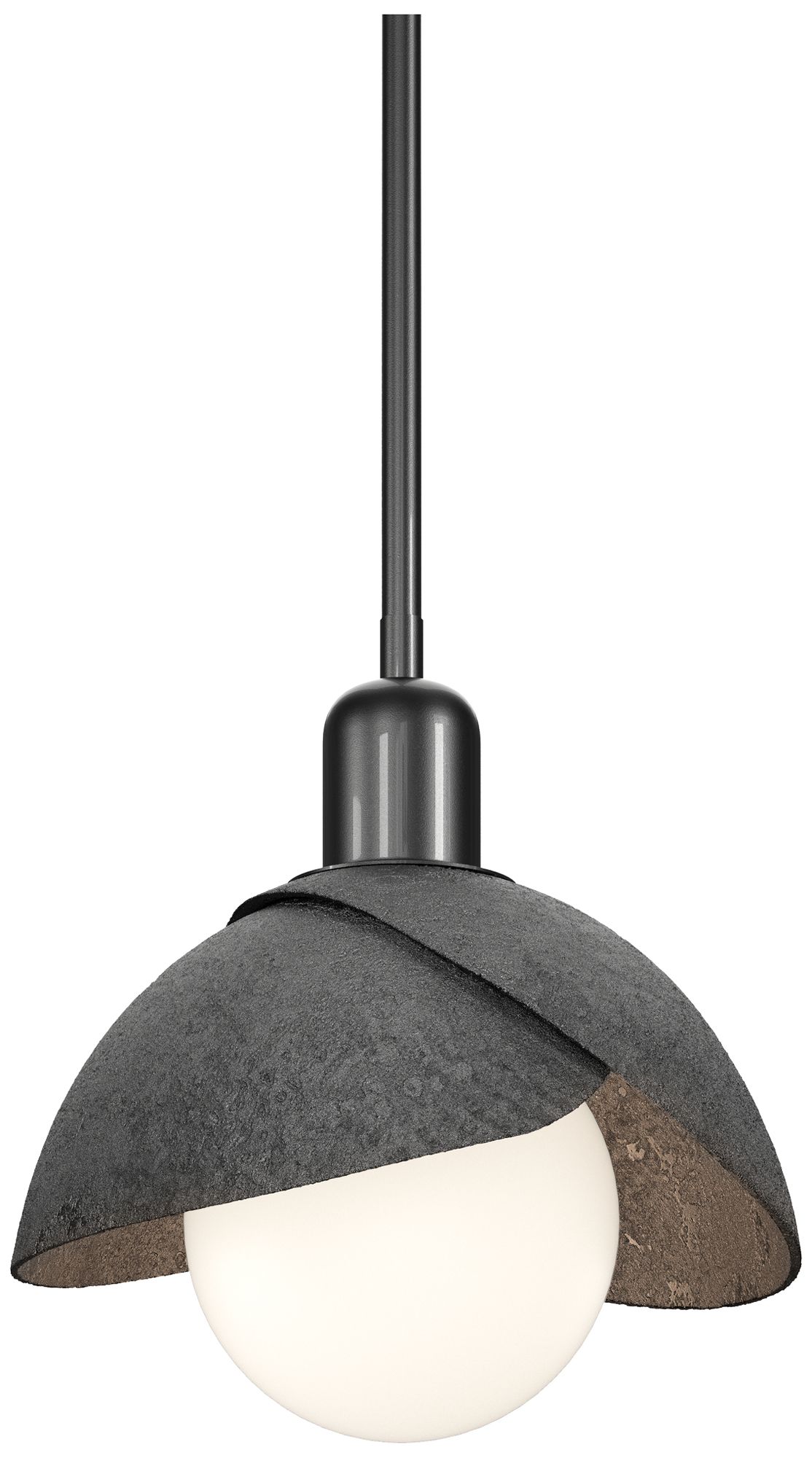 Brooklyn 9.4" Wide Ink Mini Pendant With Double Shade - Made to Order ...