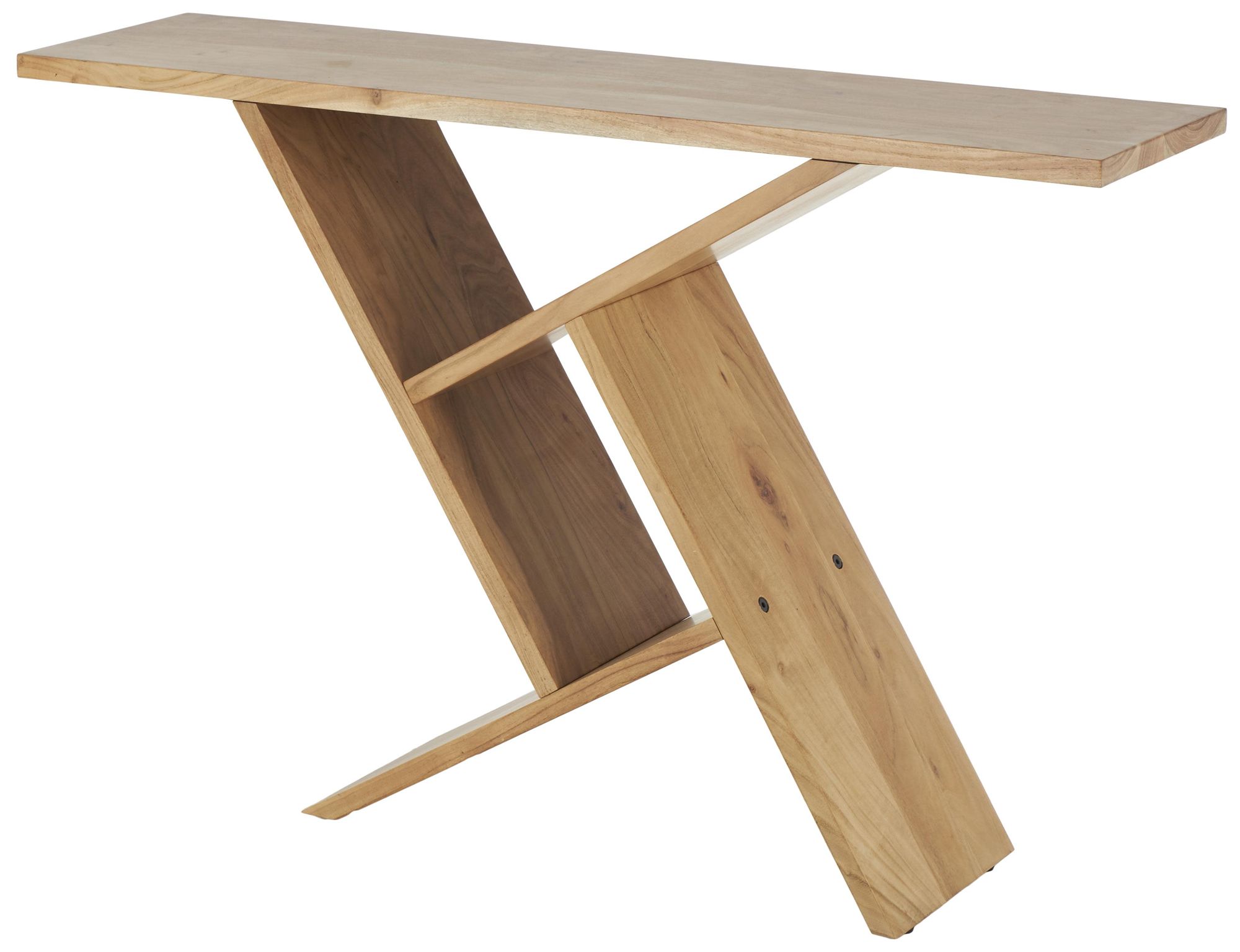 Brown Wood Traditional Console Table, 48" x 12" x 32" - #0490X | Lamps Plus