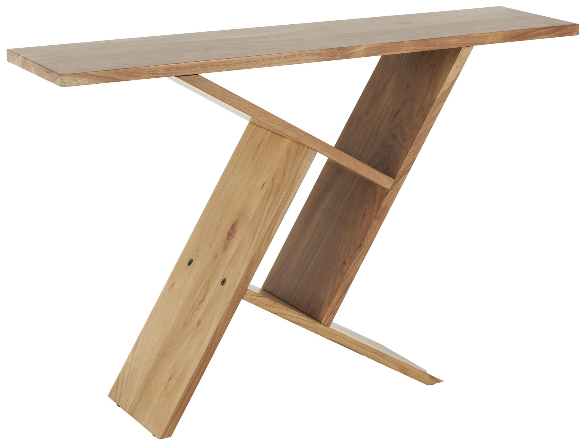 Brown Wood Traditional Console Table, 48" x 12" x 32" - #0490X | Lamps Plus