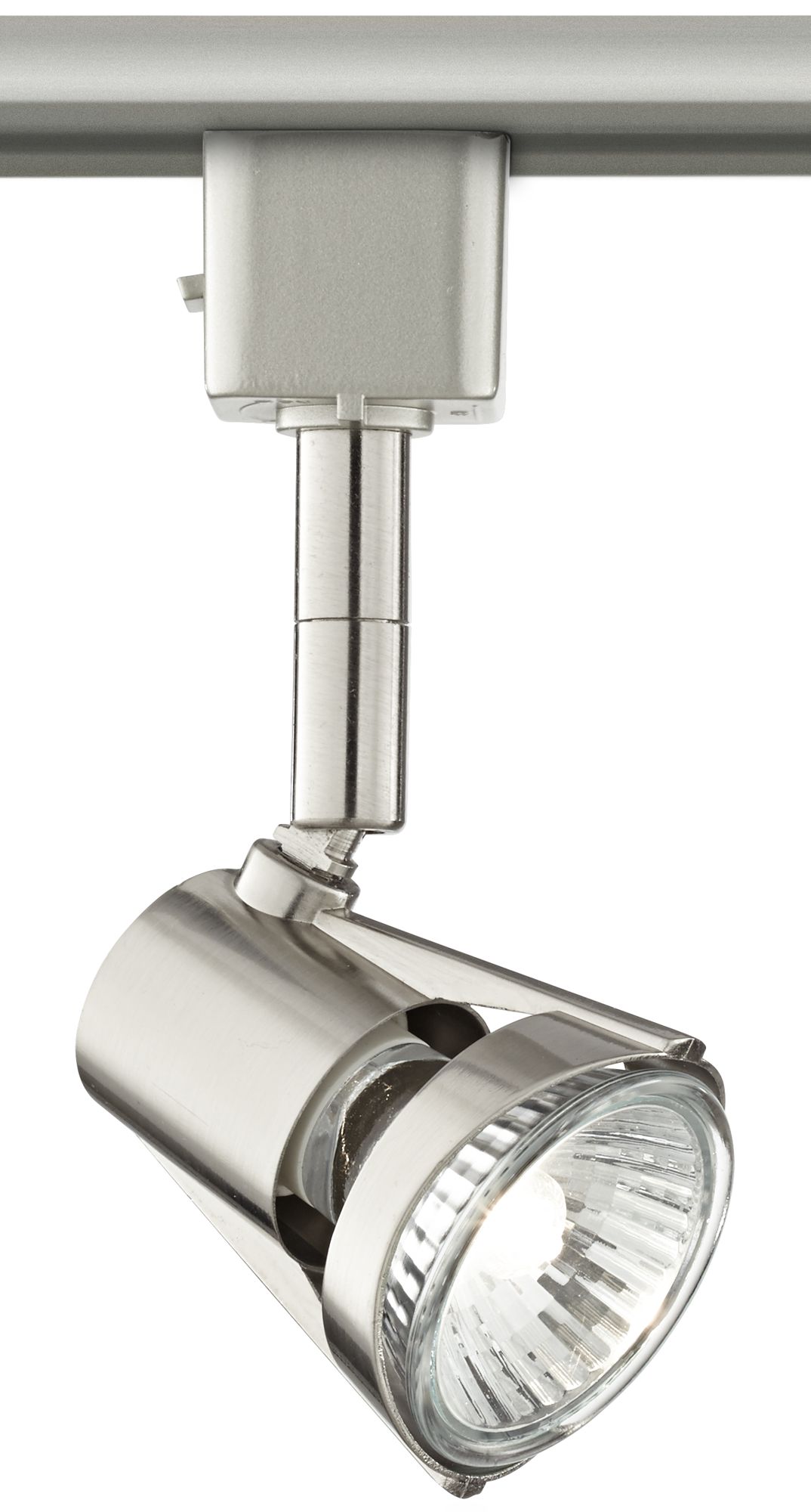 Brushed Nickel GU10 50 Watt Halogen Track Light Head - #8K368 | Lamps Plus