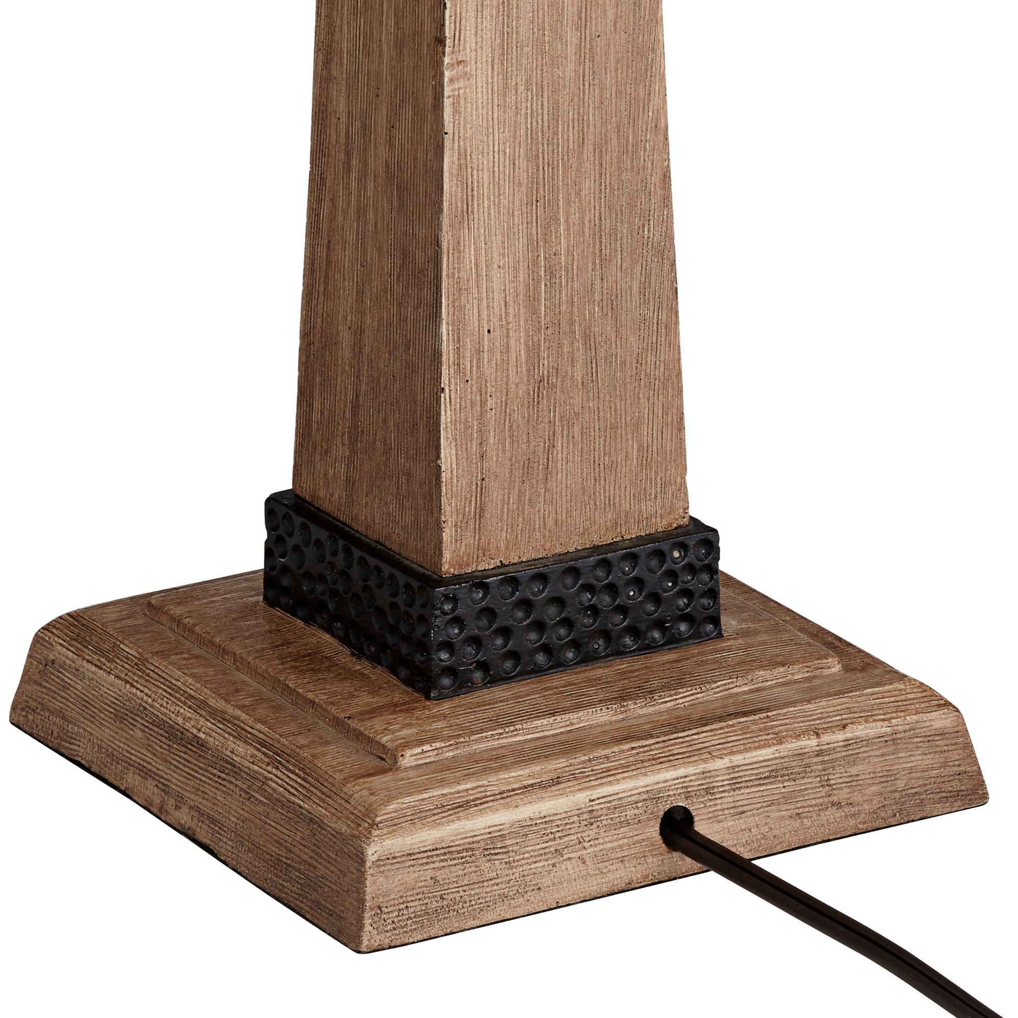 Buchan Wood Pedestal Table Lamps Set of 2 with Cream Shade - #201K3 ...