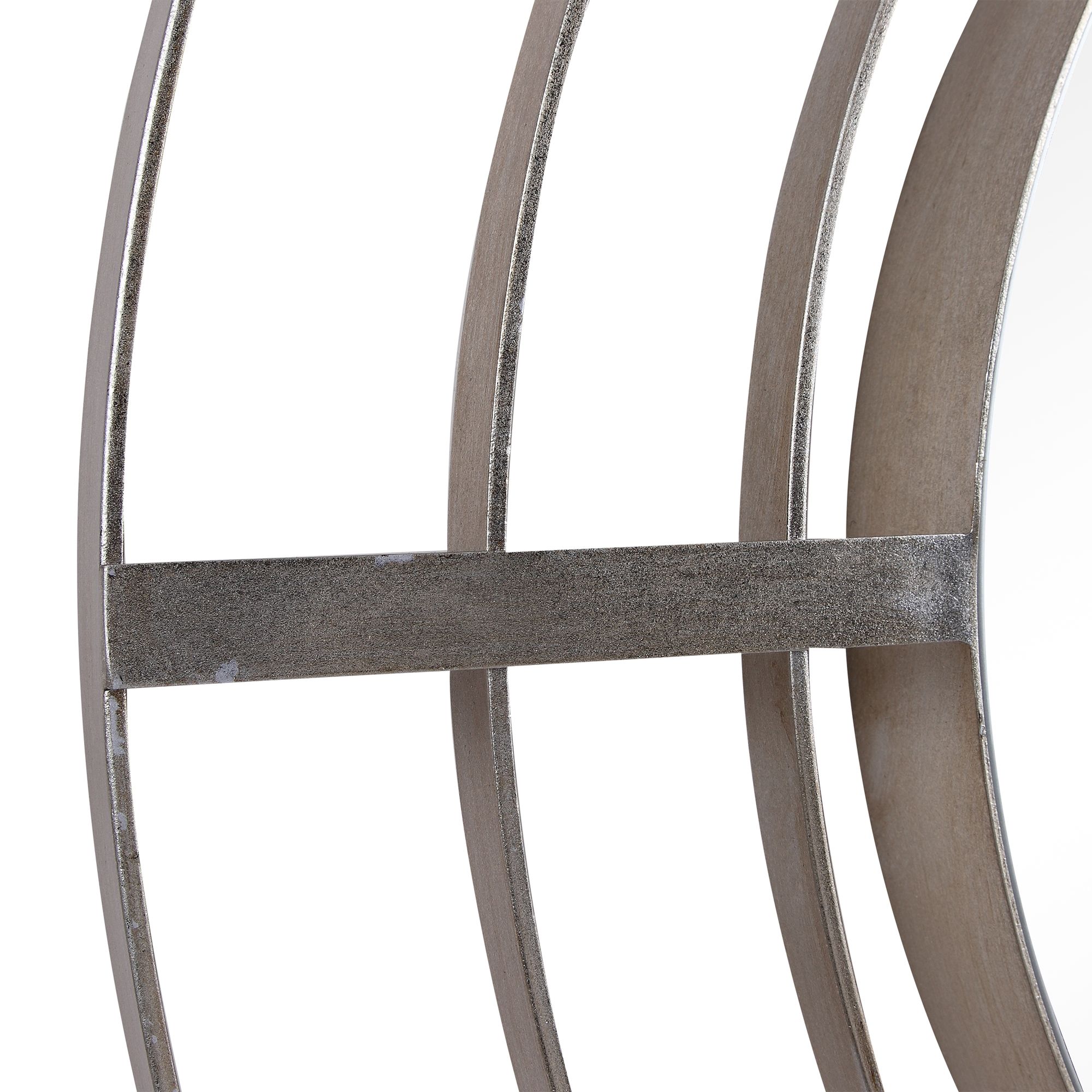 Bullseye Brushed Nickel 40" Round Oversized Wall Mirror - #78R12 ...