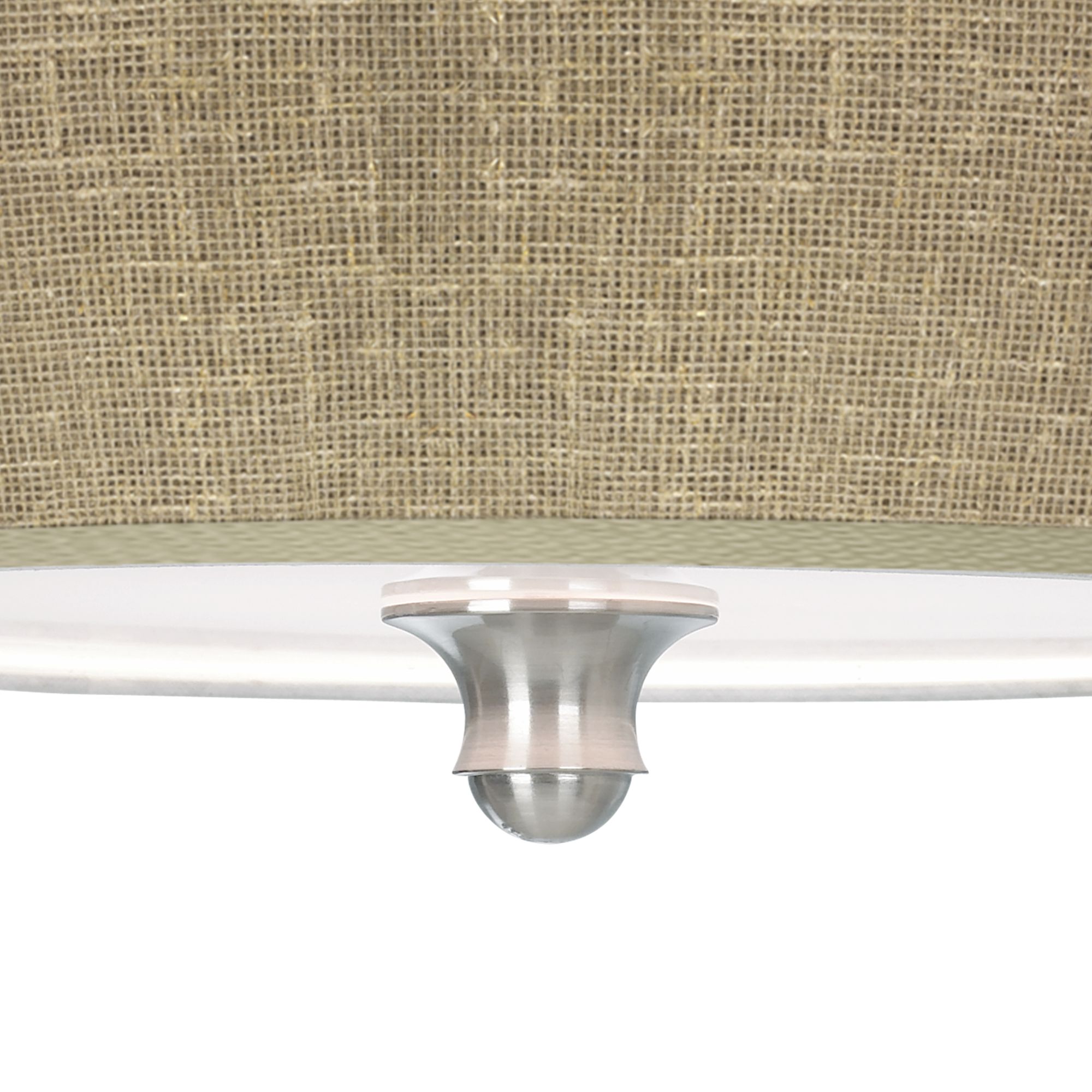 Burlap Print Tapered Drum Giclee Ceiling Light - #9K738 | Lamps Plus