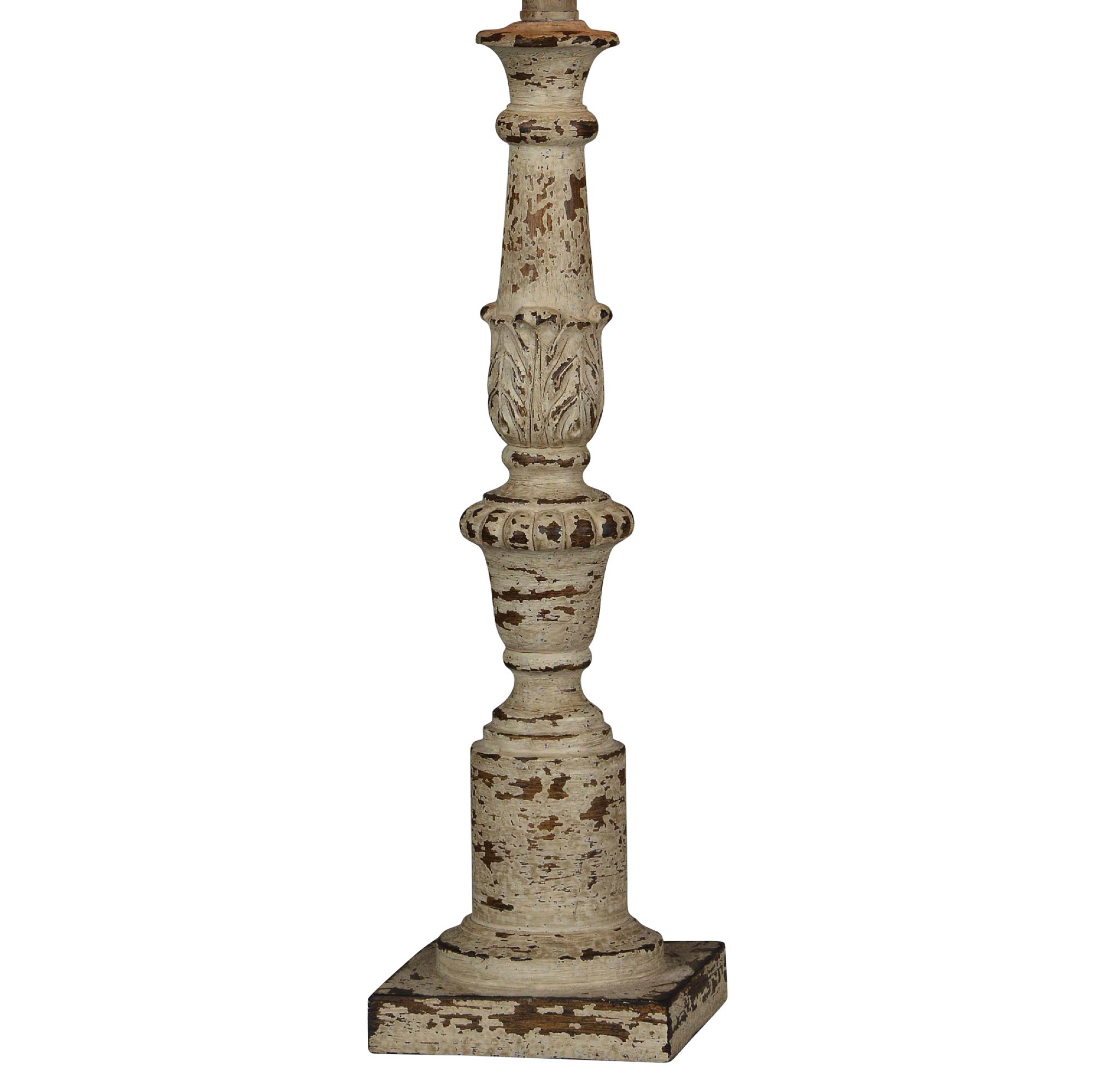 Cadie Distressed Cream Buffet Table Lamps Set of 2 - #550N0 | Lamps Plus