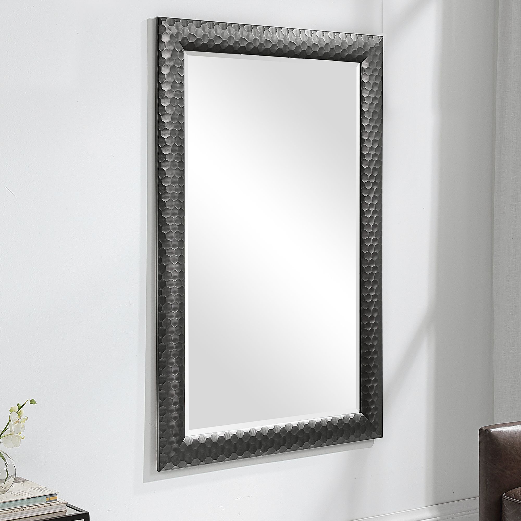 Caldera Gray 37 1/2" x 57 1/2" Rectangular Wall Mirror - #779E0 | Lamps ...