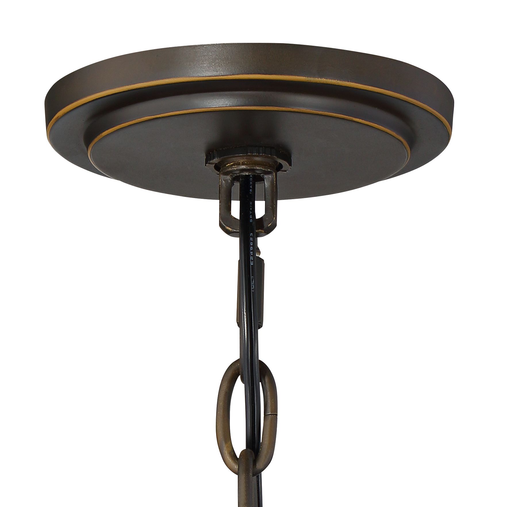Califa 16 3/4" High Bronze Textured Glass Outdoor Hanging Light ...