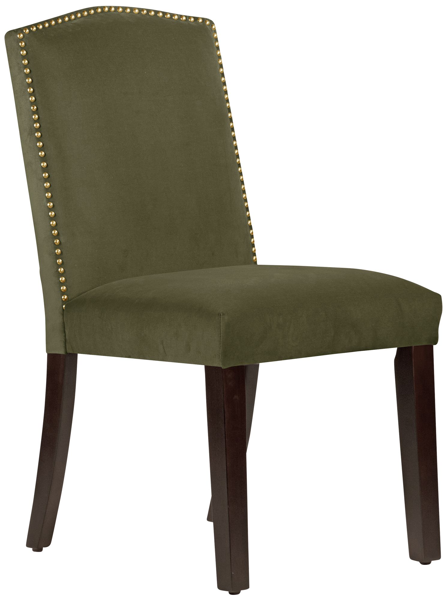 Calistoga Regal Moss Fabric Arched Dining Chair