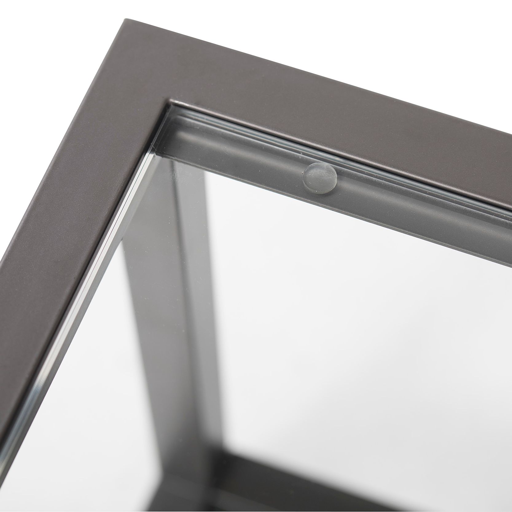 Camber 30" Wide Glass and Pewter Square Coffee Table - #98R38 | Lamps Plus