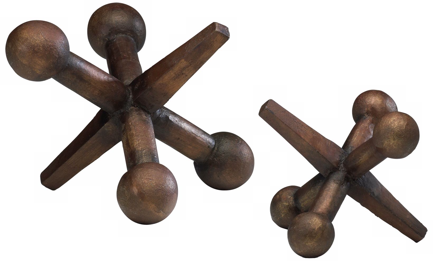 Canyon Bronze Large 9 1/2" Wide Jacks Set of 2 - #R0264 | Lamps Plus