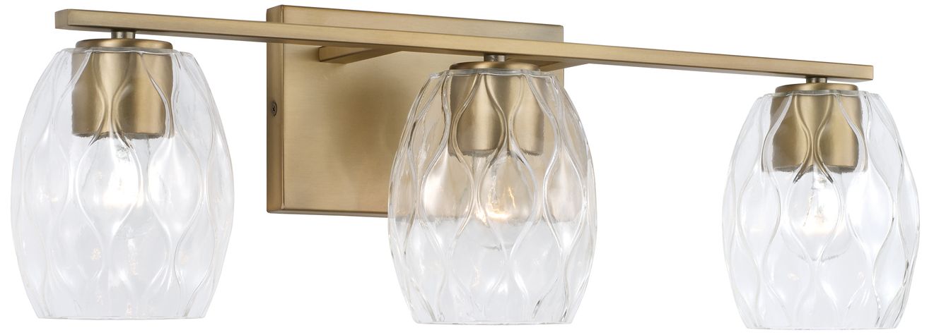 Capital Lucas 24" Wide Matte Black 3-Light Bath Light - #400E3 | Lamps Plus