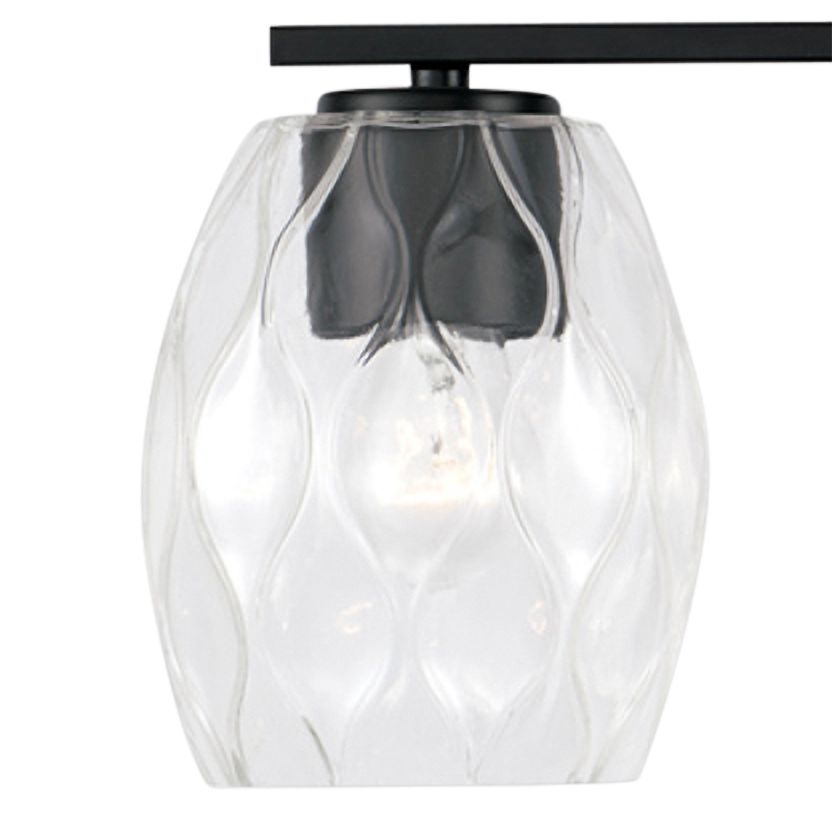 Capital Lucas 33 1/2" Wide Matte Black 4-Light Bath Light - #403E3 ...