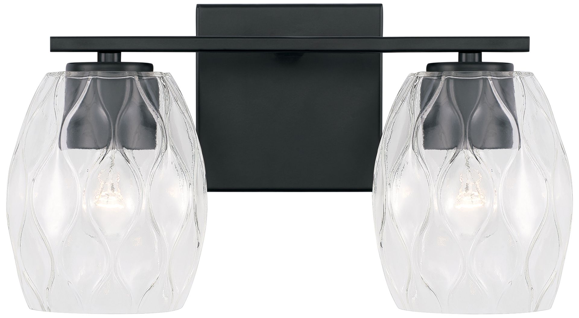 Capital Lucas 7 3/4" High Matte Black 2-Light Wall Sconce - #397E3 ...