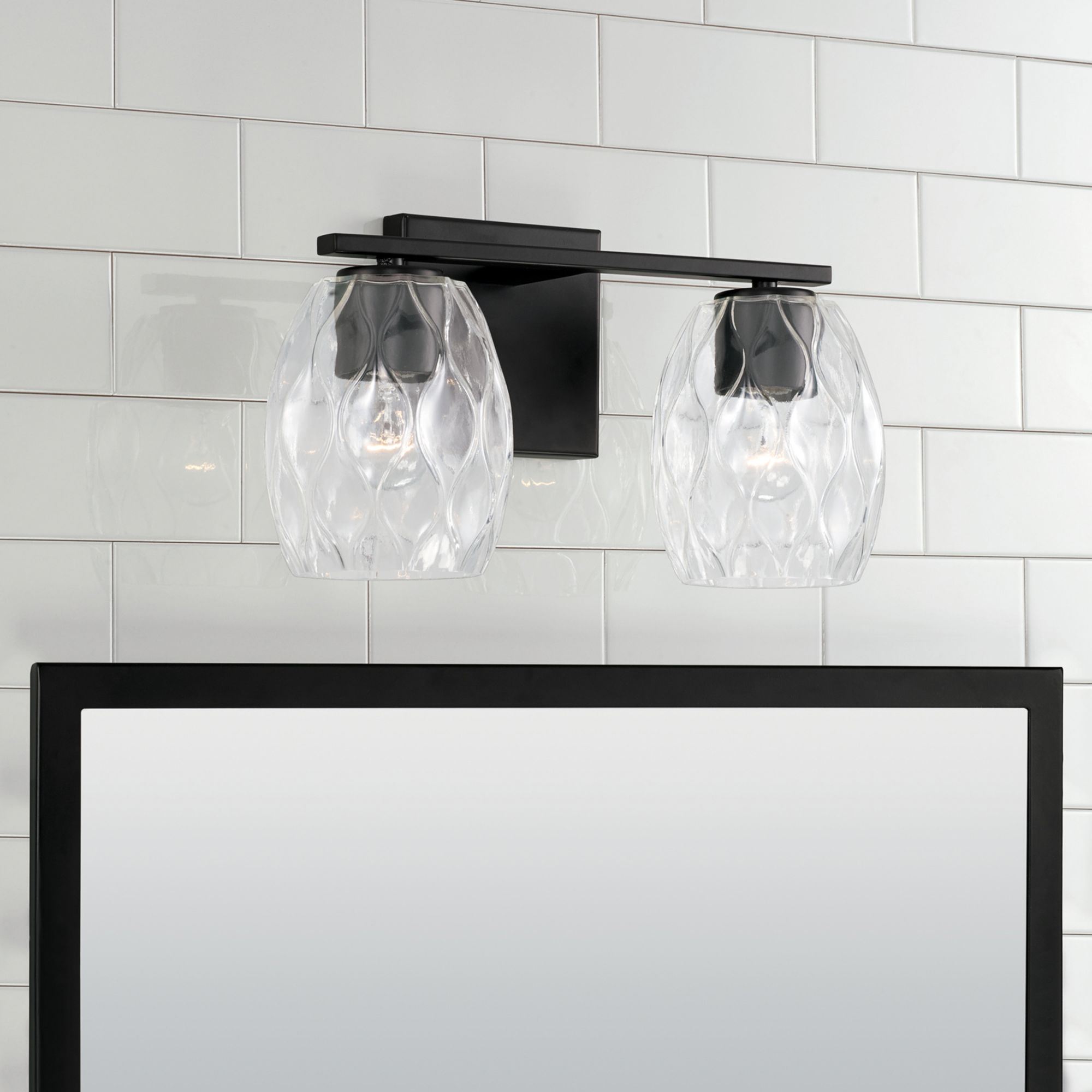 Capital Lucas 7 3/4" High Matte Black 2-Light Wall Sconce - #397E3 ...