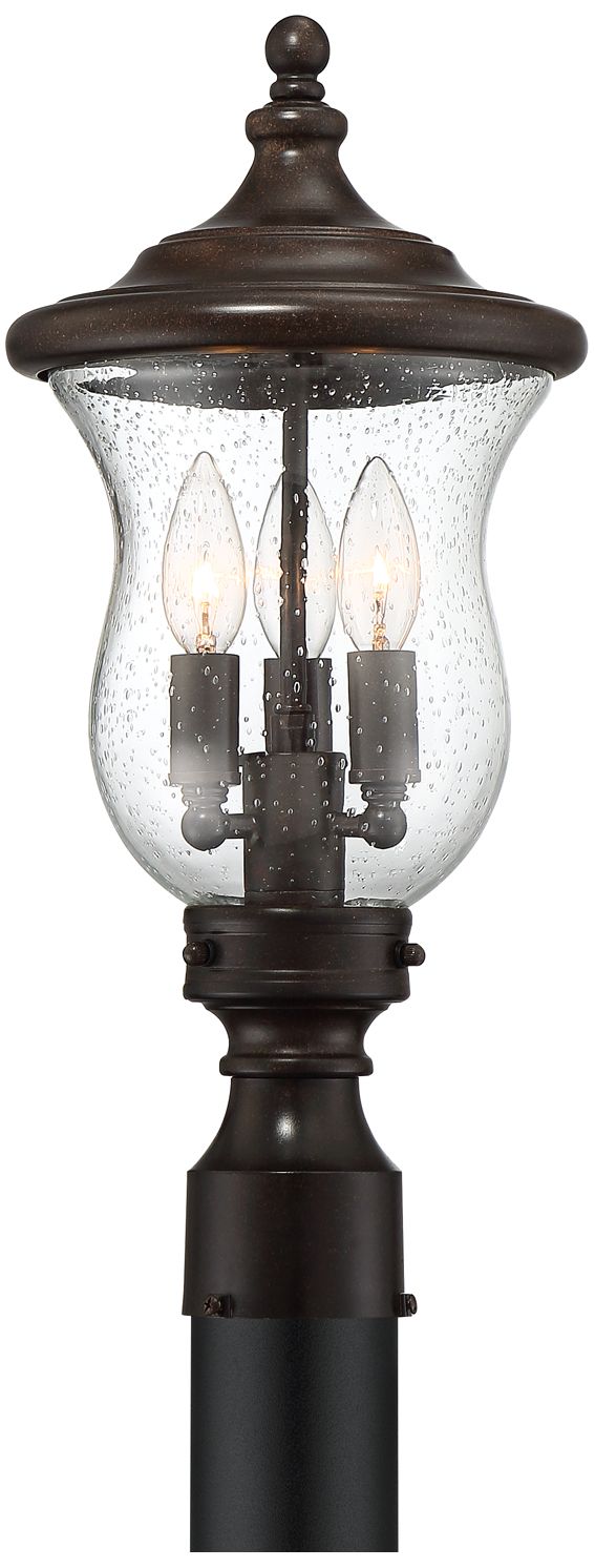 Carriage 19" High Bronze 3-Light LED Outdoor Post Light - #36Y57 ...