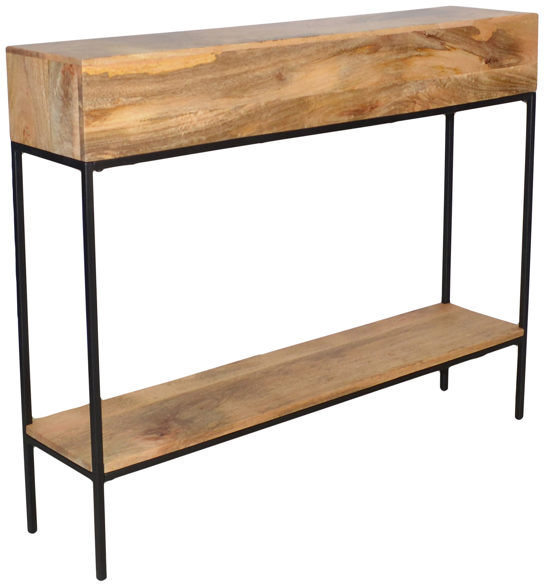 Carson 42" Wide Natural Wood Rectangular Console Table - #623D8 | Lamps ...