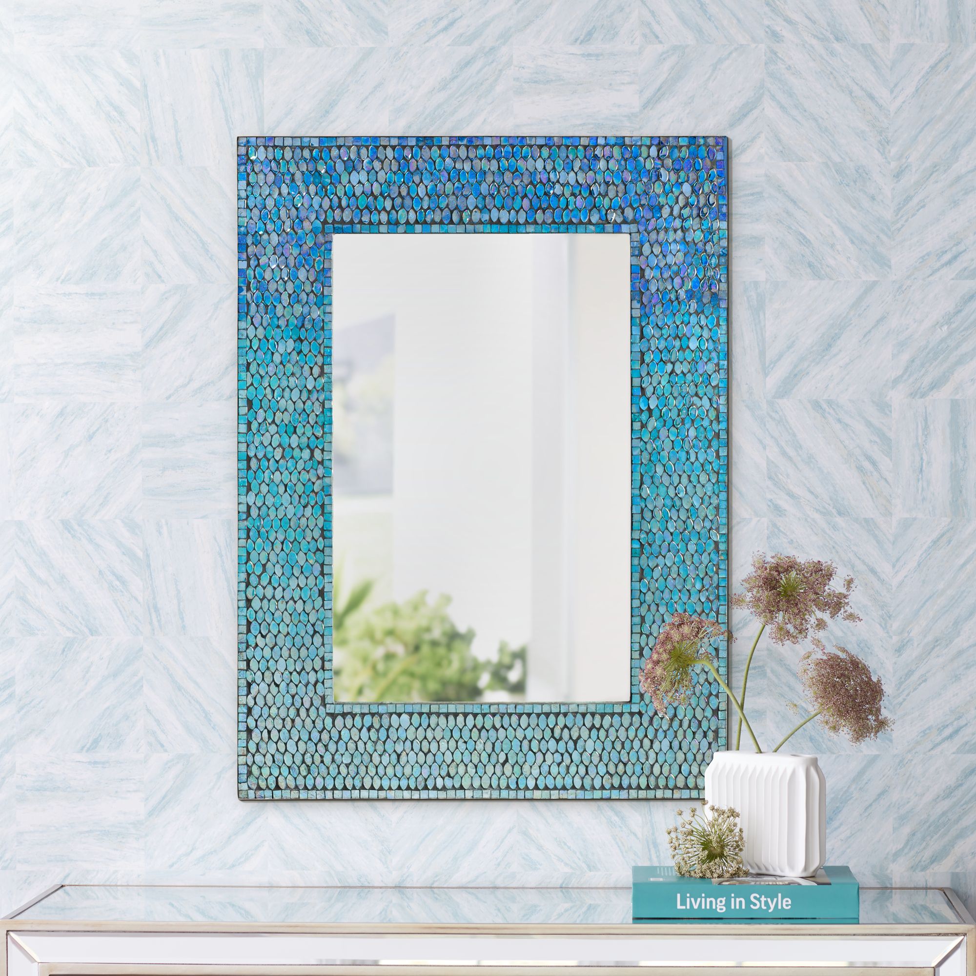 Blue, Wall Mirrors Mirrors | Lamps Plus