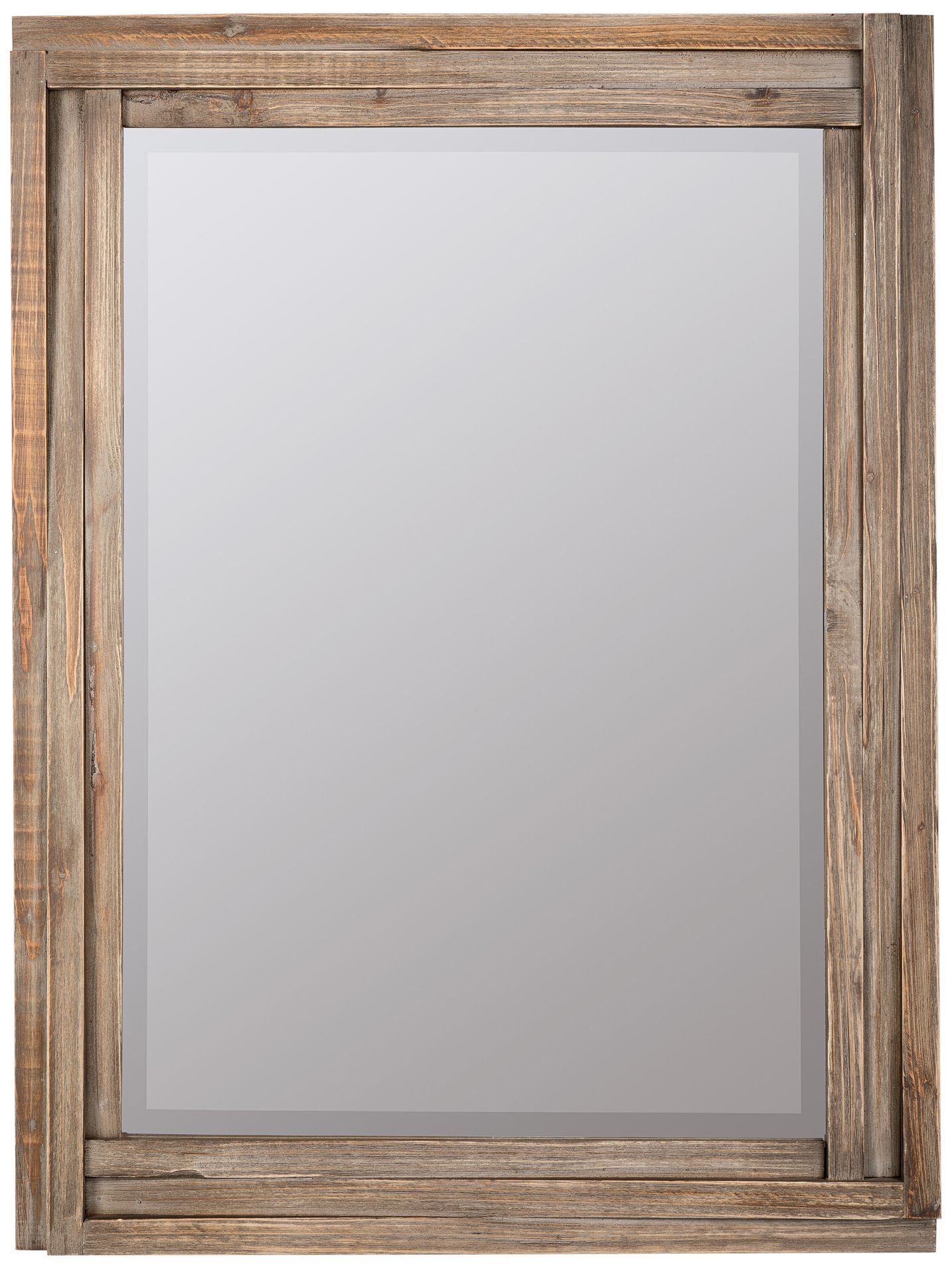 Cayden Natural Reclaimed Wood 30" x 40" Wall Mirror - #348G5 | Lamps Plus