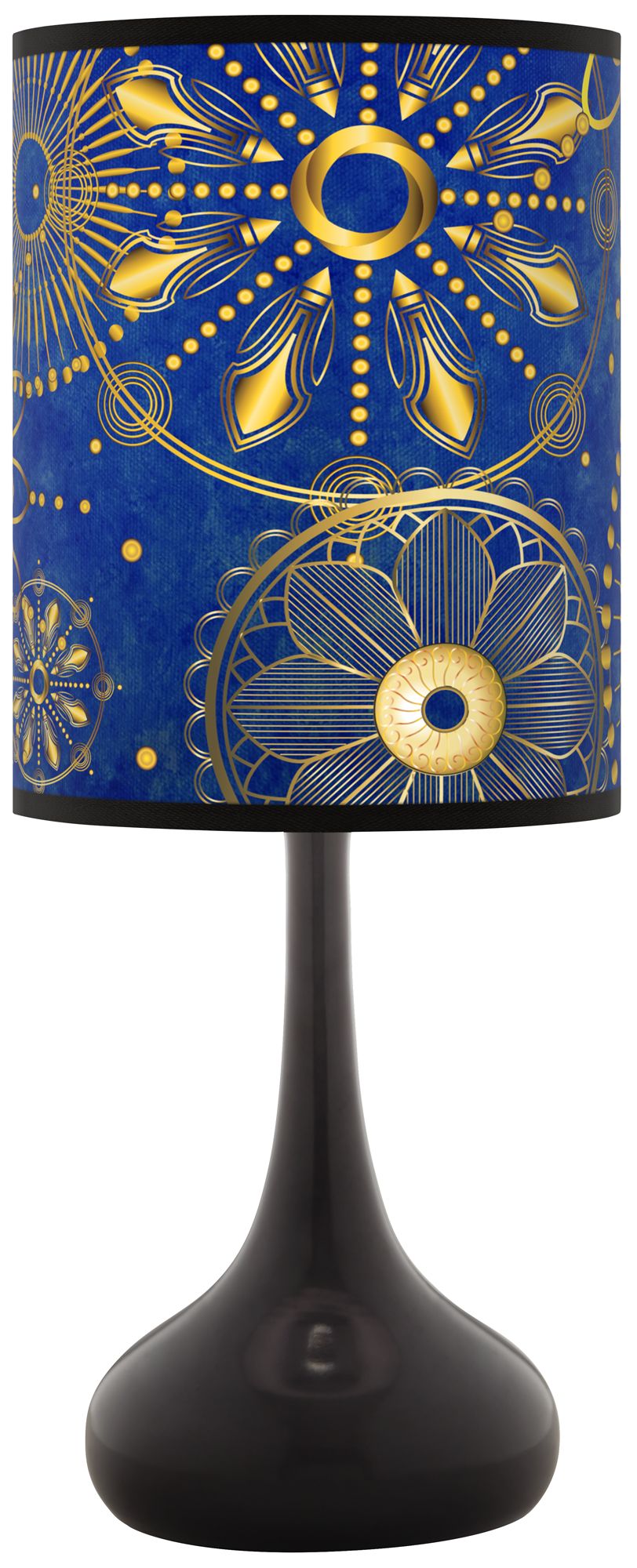 Celestial Giclee Black Droplet Table Lamp - #656F0 | Lamps Plus