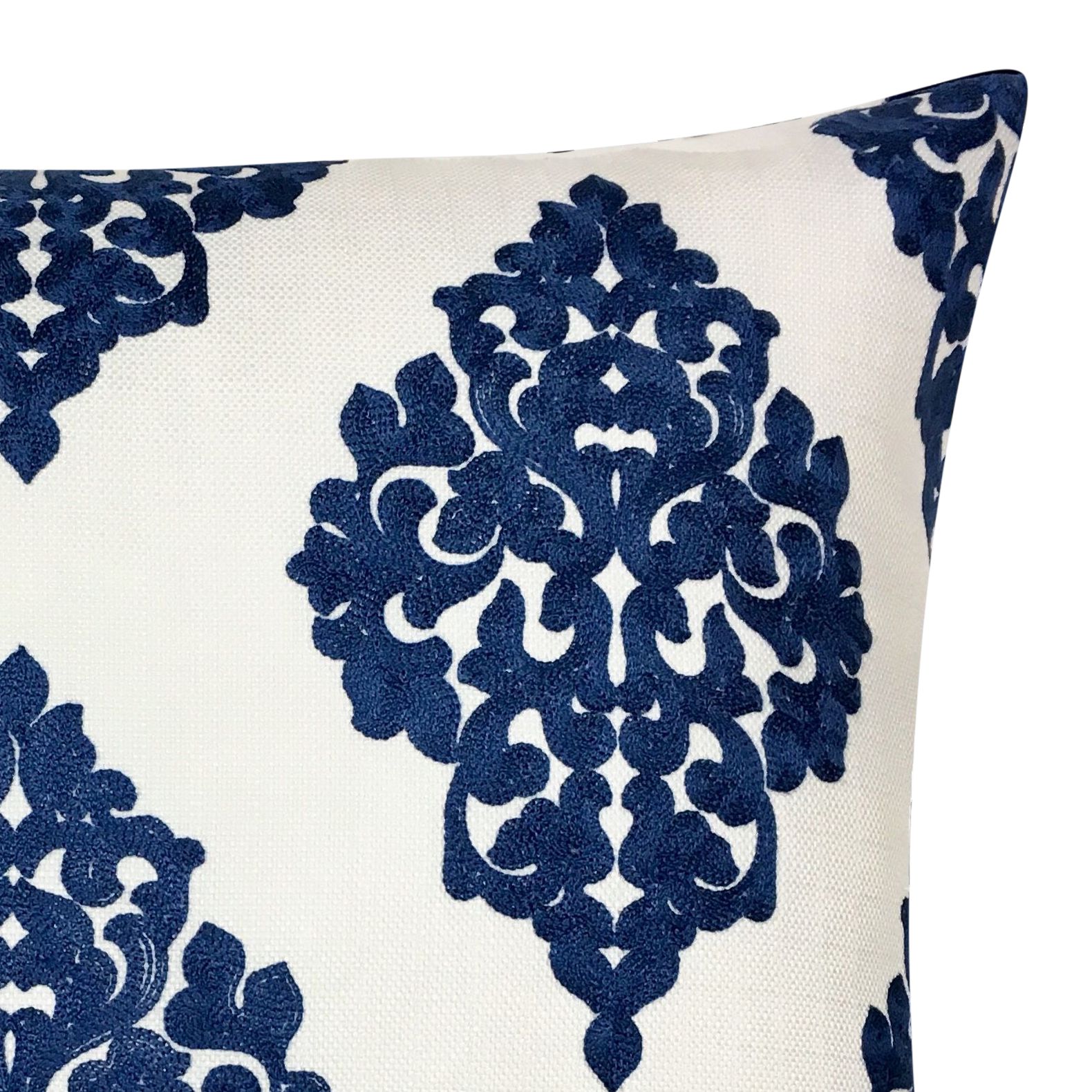 Charlotte Blue Woven 20" Square Decorative Pillow - #44W35 | Lamps Plus