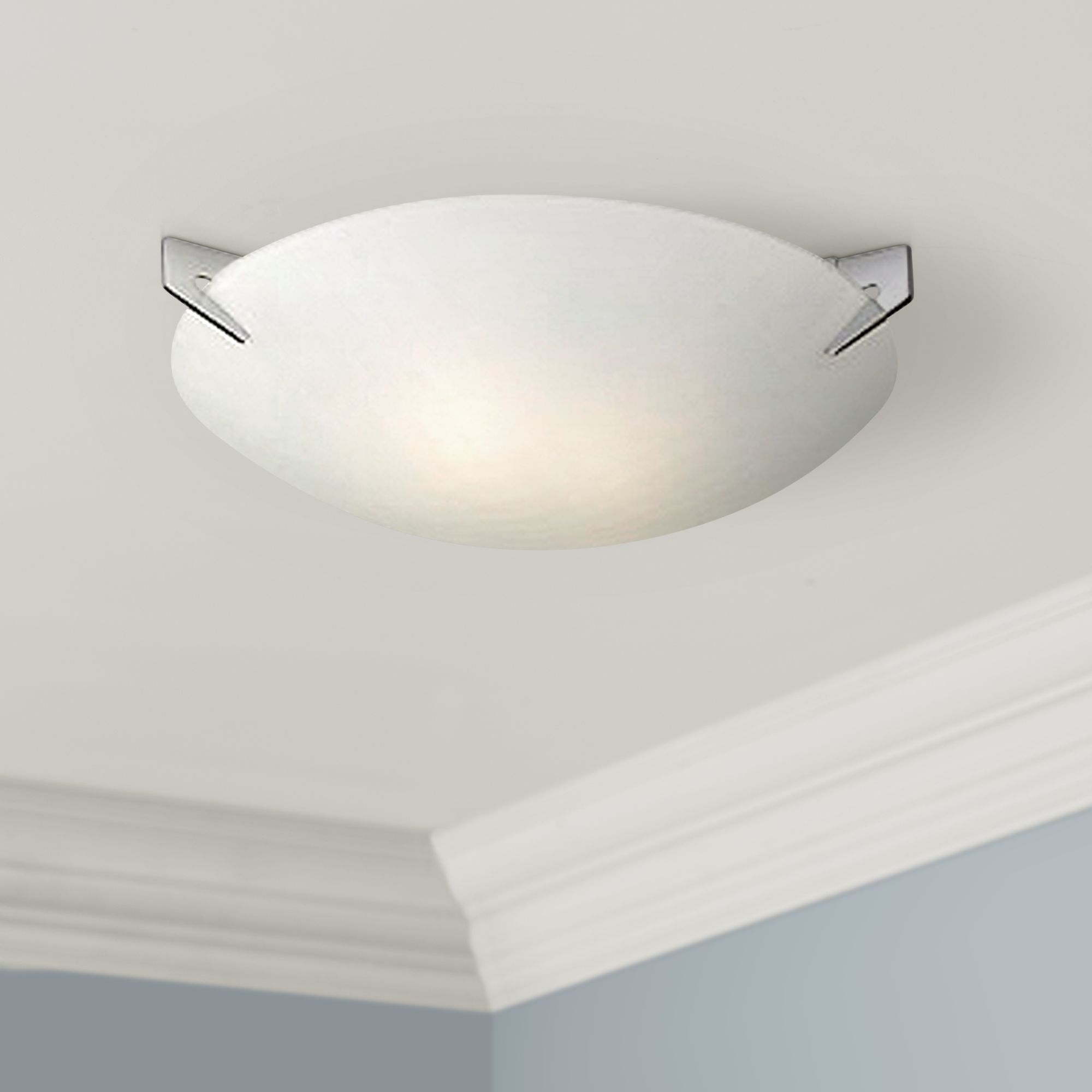 Checkered Acid Frost Glass 13" Wide Ceiling Light Fixture - #H3986 ...