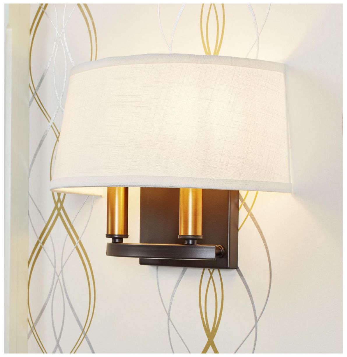 Cherish Collection Two-Light Wall Sconce - #18E91 | Lamps Plus