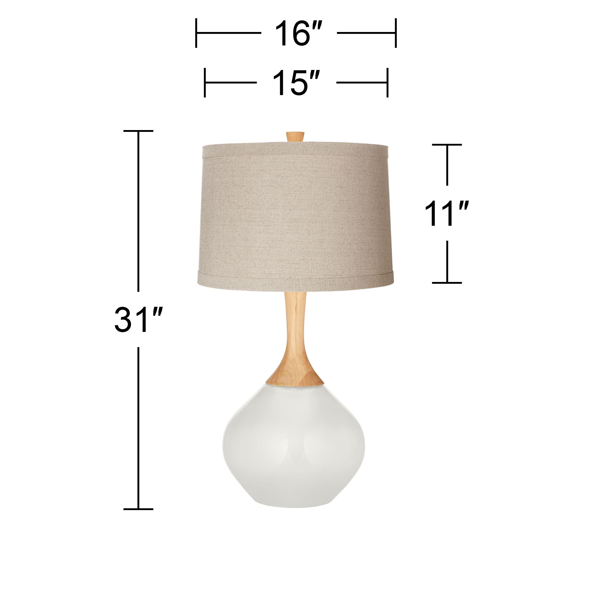 Cinnamon Spice Natural Linen Drum Shade Wexler Table Lamp - #53F71 ...