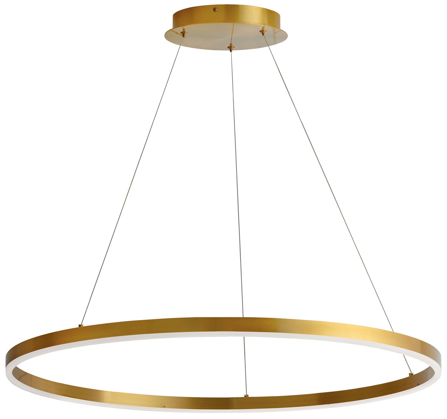 Circulo 32" Wide Aged Brass LED Ring-Round Pendant Light - #0665C ...