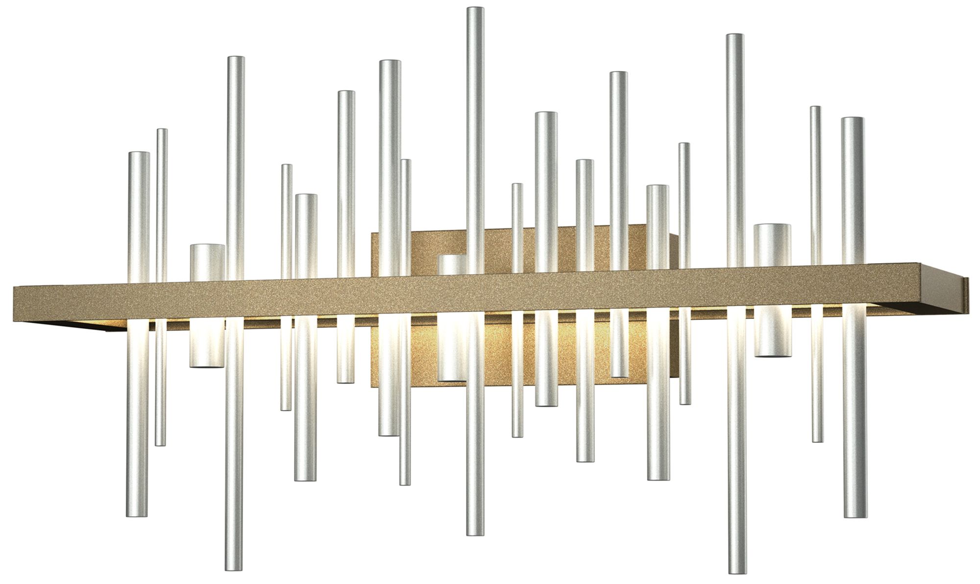Cityscape LED Sconce - Gold - Platinum - #684P4 | Lamps Plus