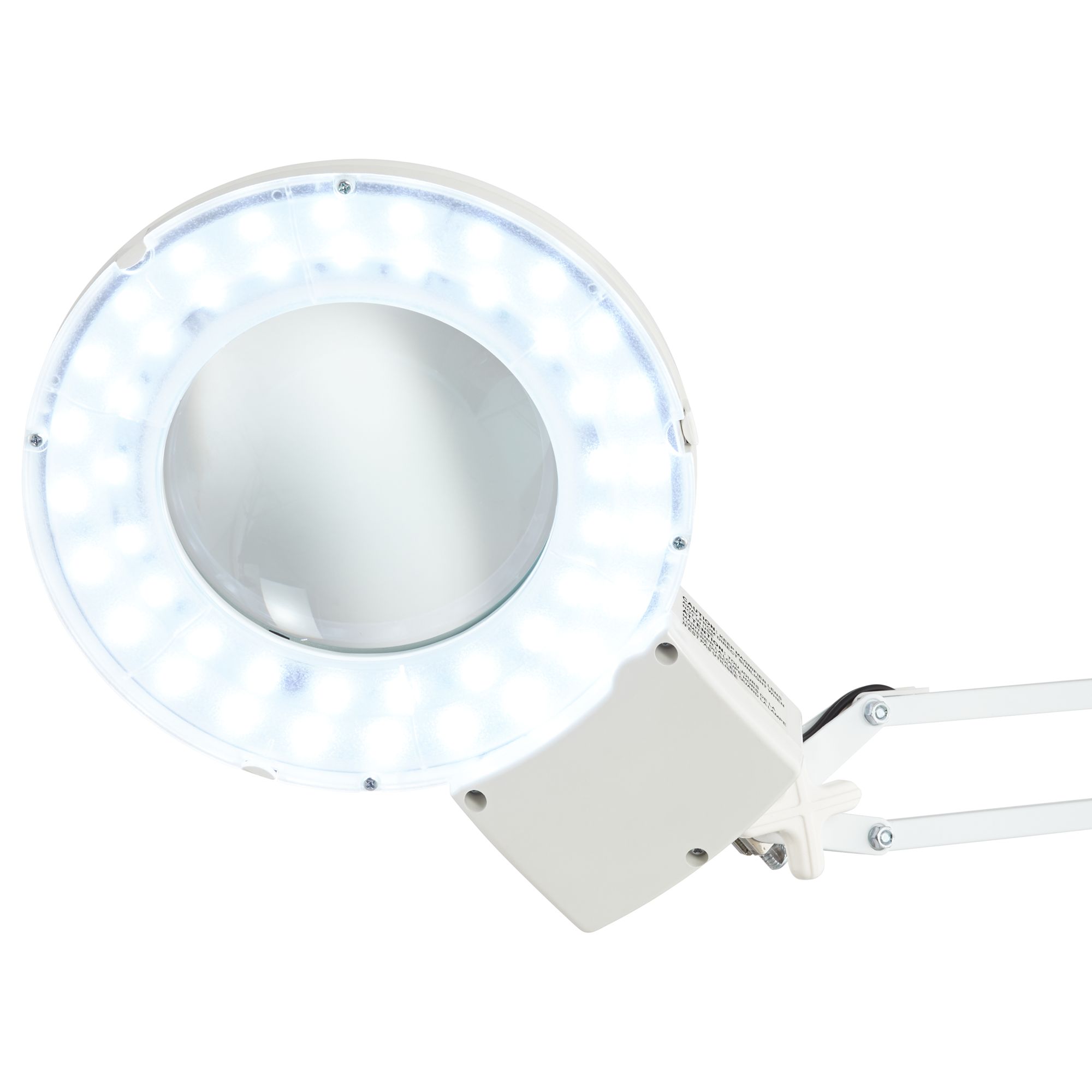 Clancy White LED Architect 3X/5X Magnifier Desk Lamp - #58A68 | Lamps Plus