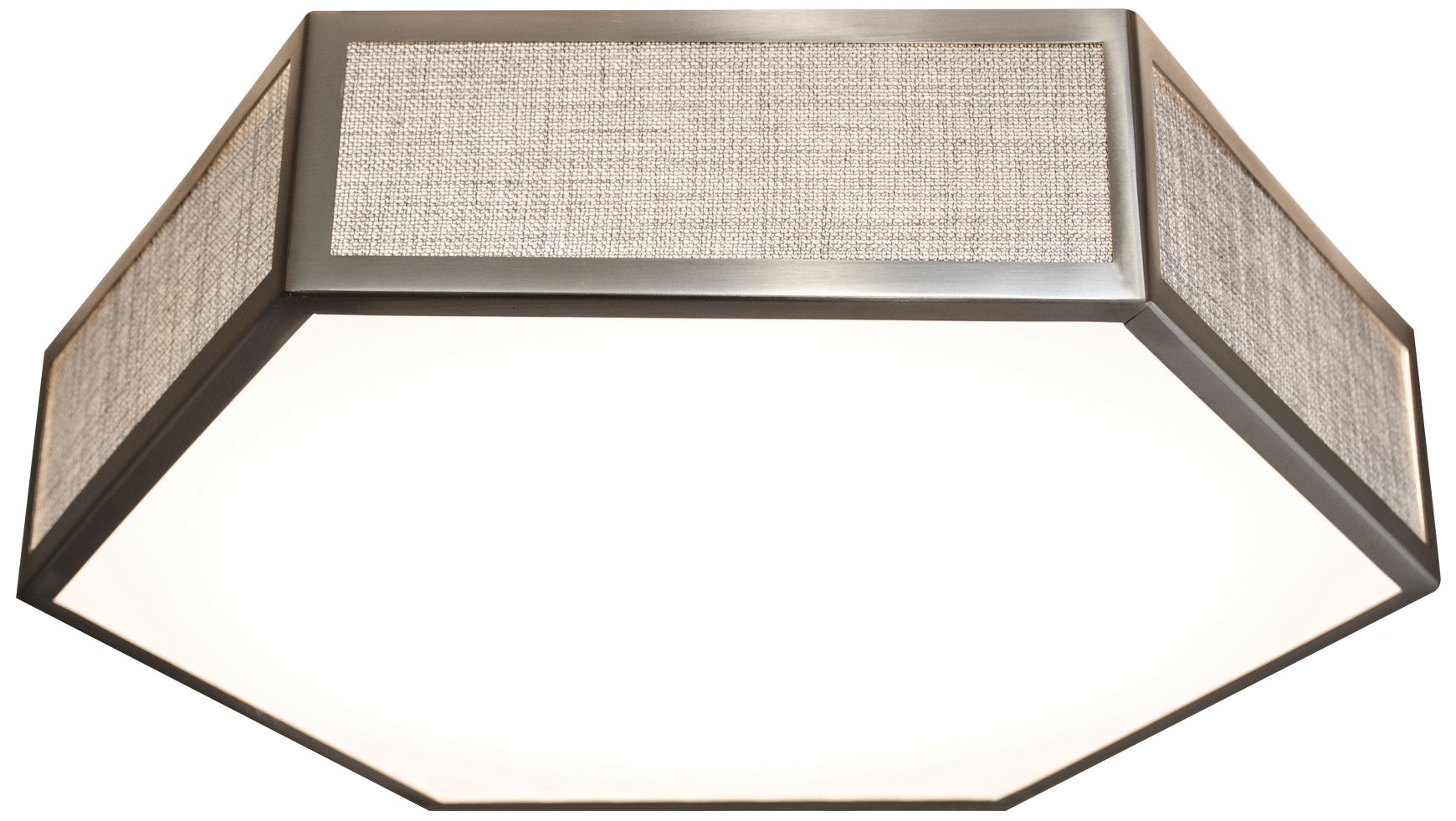 Clara 13 3/4" Wide Satin Nickel LED Ceiling Light - #71V11 | Lamps Plus