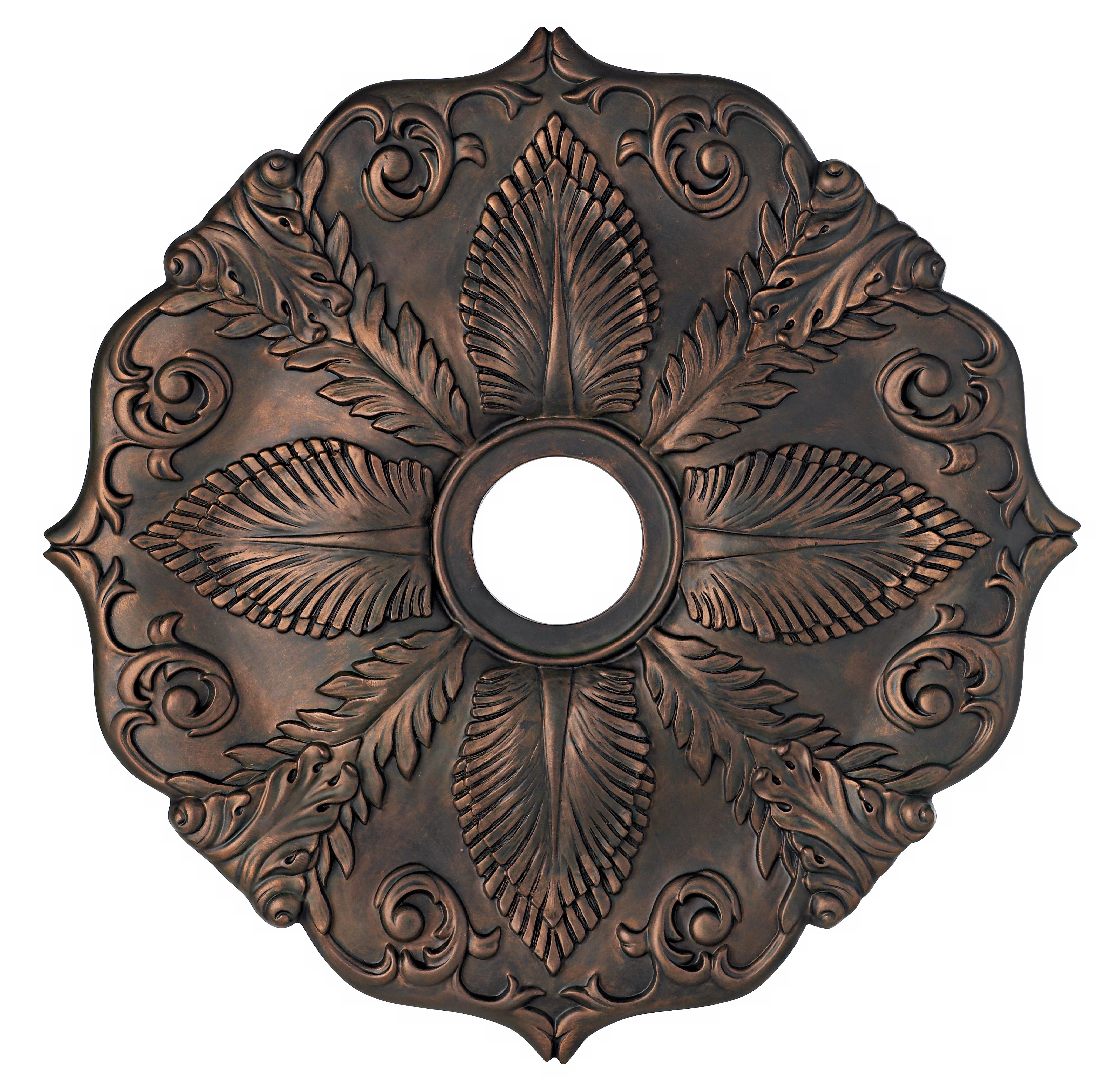 Classic Roman Bronze 24" Wide Ceiling Medallion - #73574 | Lamps Plus