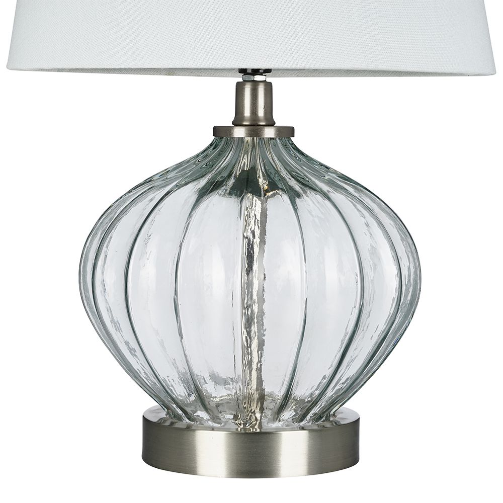 Clear Glass 16 1/2" High Accent Table Lamp with LED Bulb - #74K07 ...