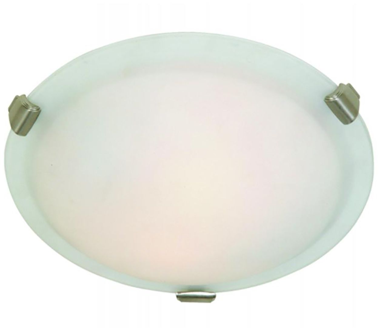 Clip Flush 2-Light Chrome Glass and Metal Clips Flush Mount - #727T9 ...