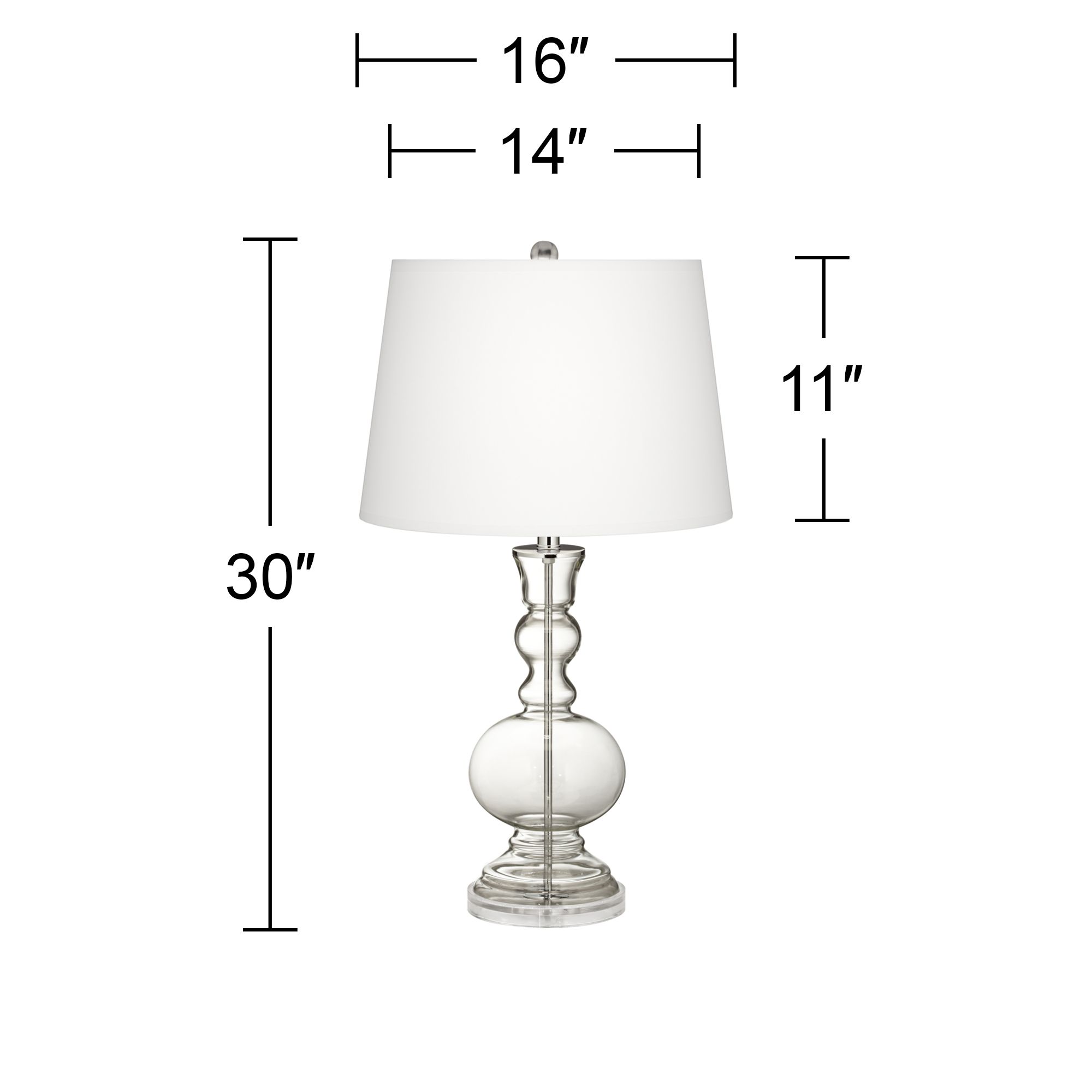 Color Plus Apothecary 30" High Fuchsia Pink Glass Table Lamp - #9V443 ...