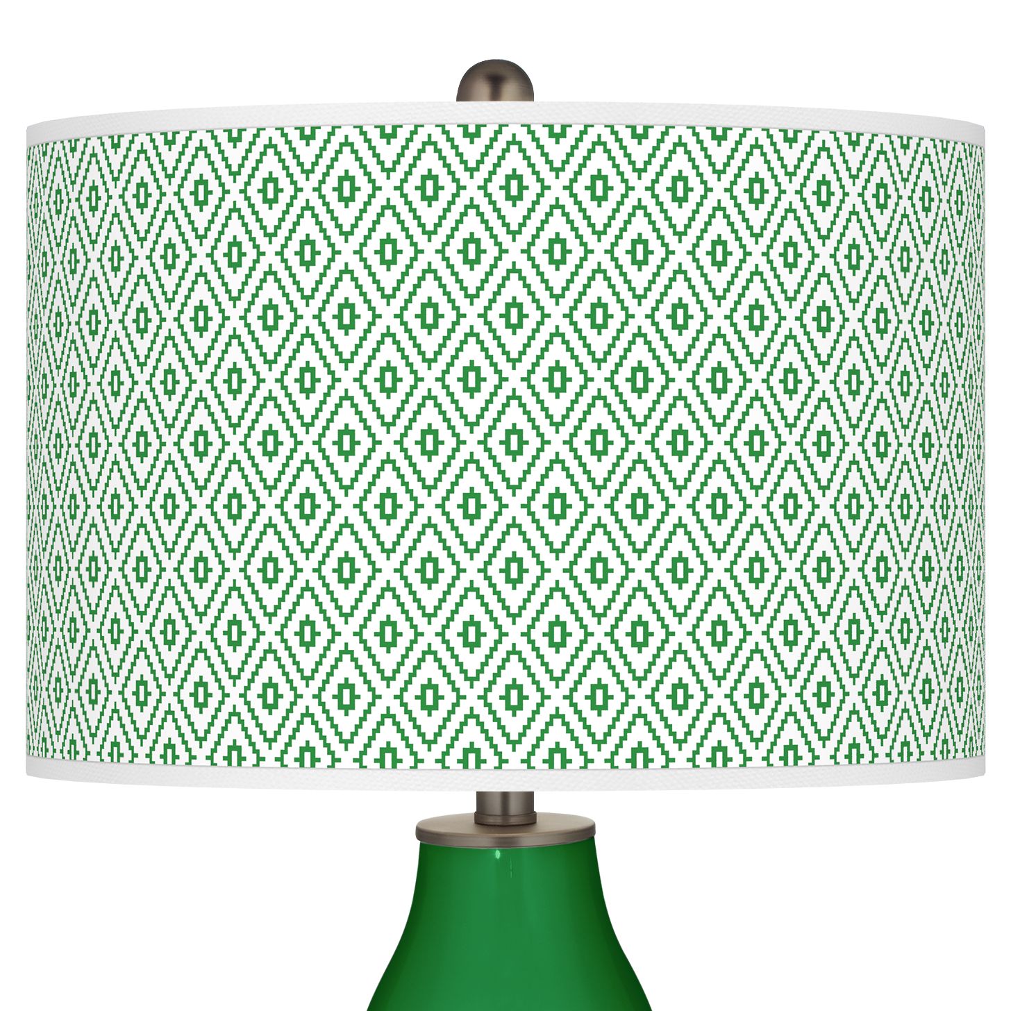 Color Plus Double Gourd 29 1/2" Diamonds Shade Envy Green Table Lamp ...